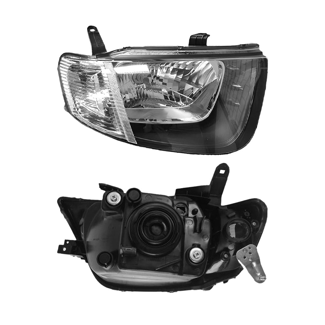 Mitsubishi Triton ML (2006 - 2009) Square Reflector OEM Style Headligh ...