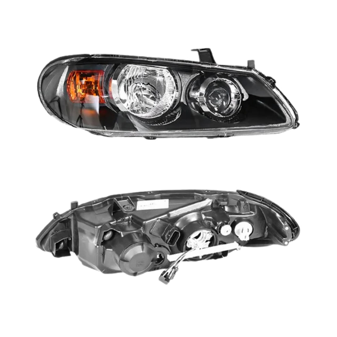 Nissan Pulsar N16 Hatch (2003 - 2005) Black Headlights LH + RH – OEM ...